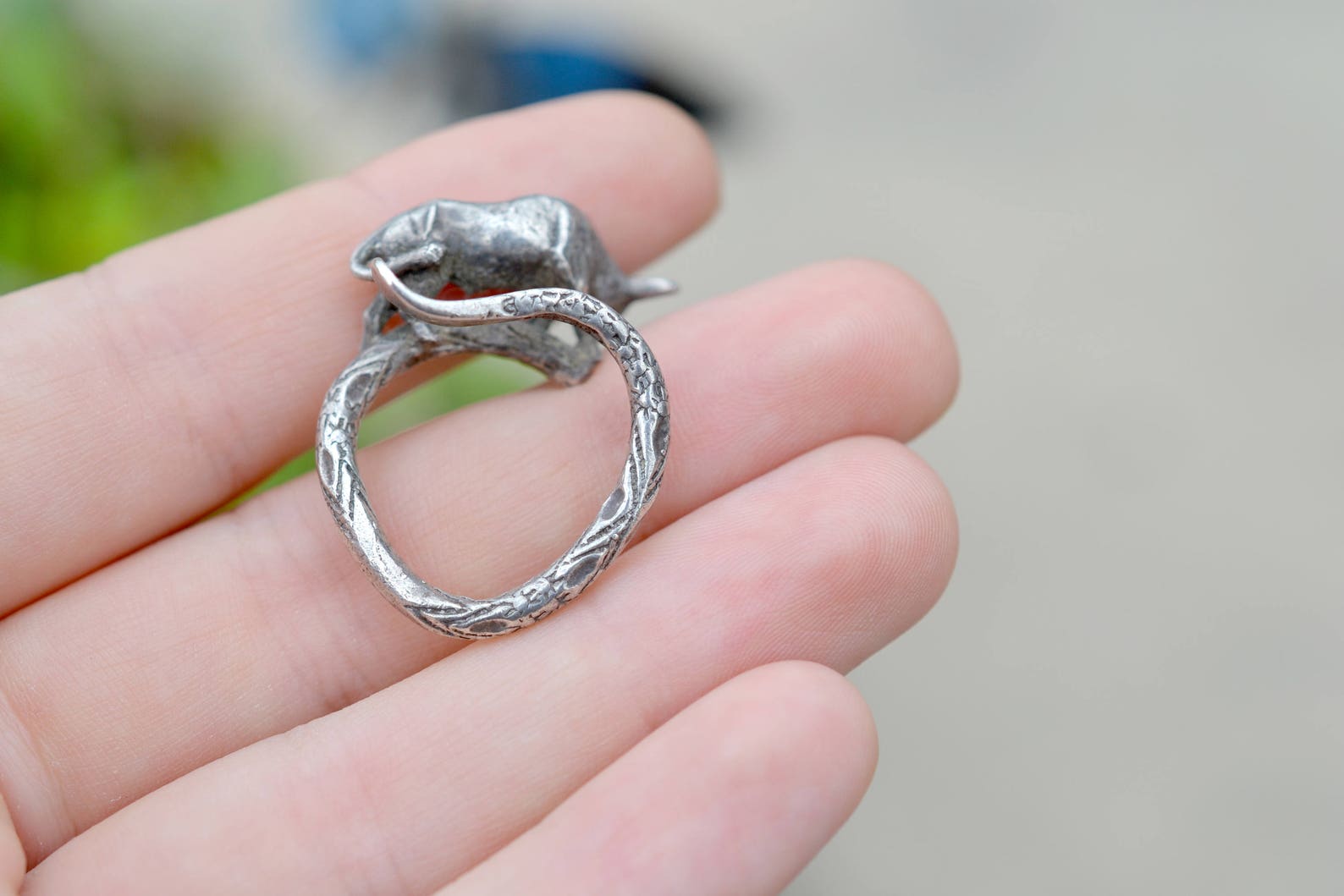 Sterling Silver Trinidad Bull Ring Sterling Figural Ring - Etsy