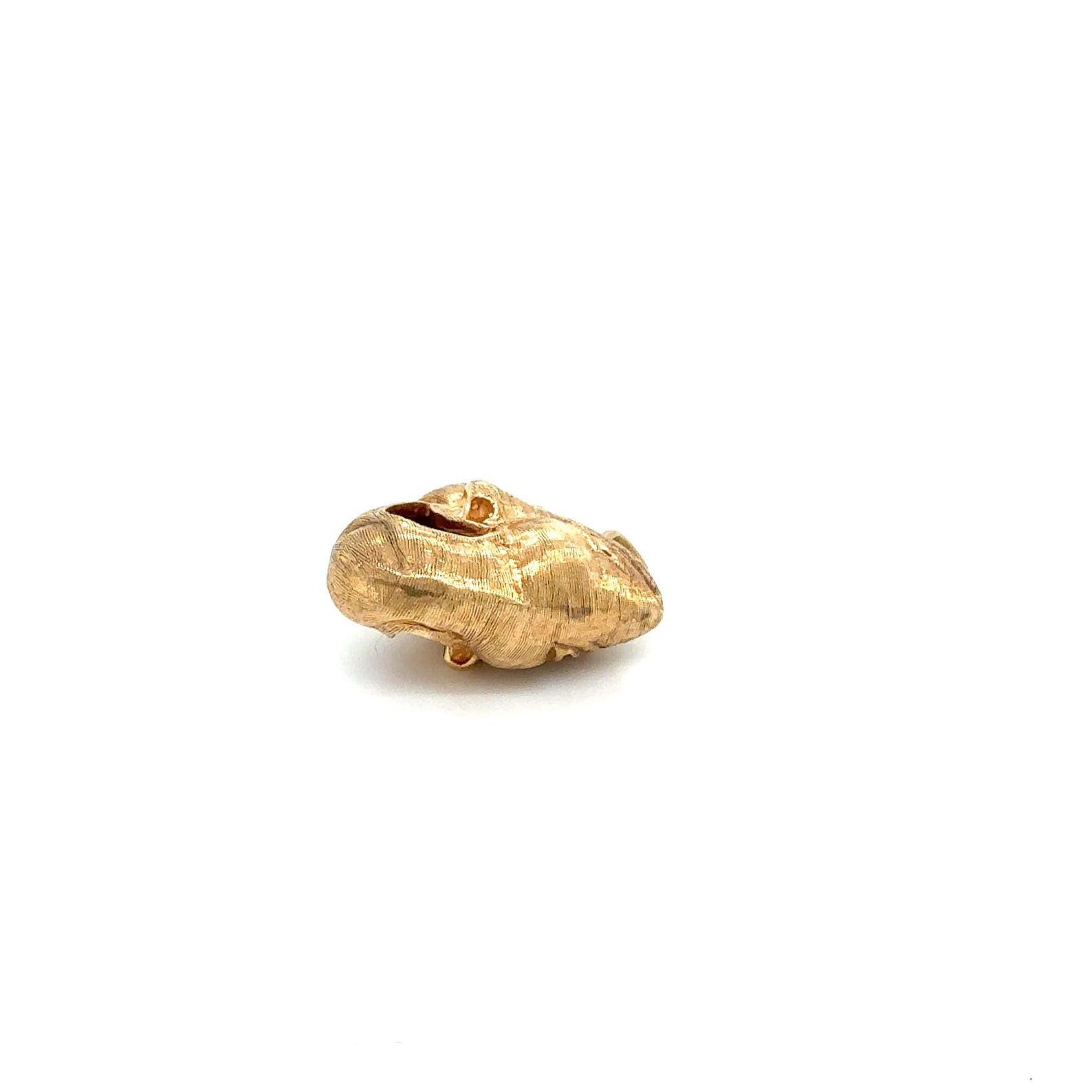 14k Solid Yellow Gold Estate Reversible Drama Charm, Drama Jewelry, 14k ...