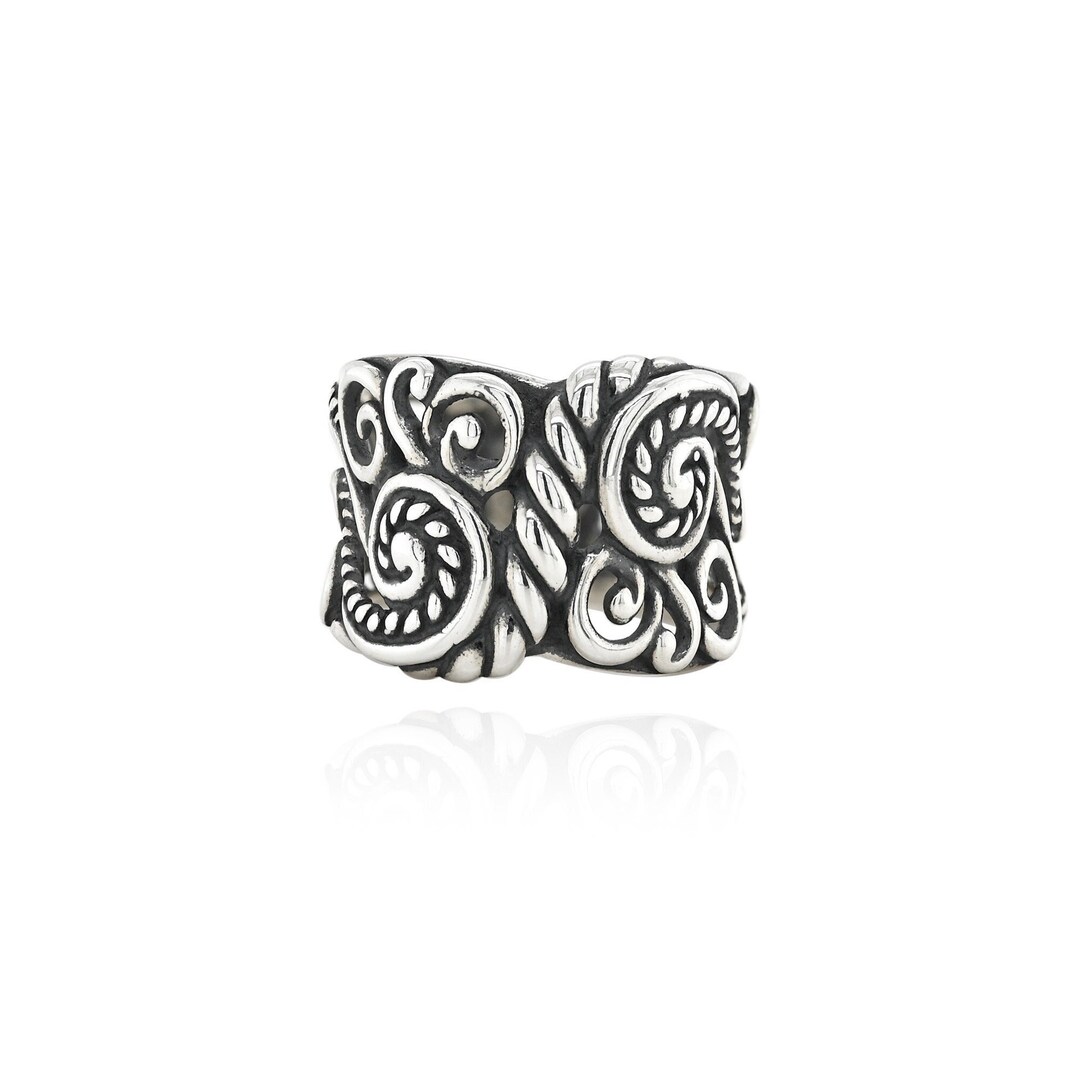 Sterling Silver Carolyn Pollack Relios Southwestern Ring, Sterling ...