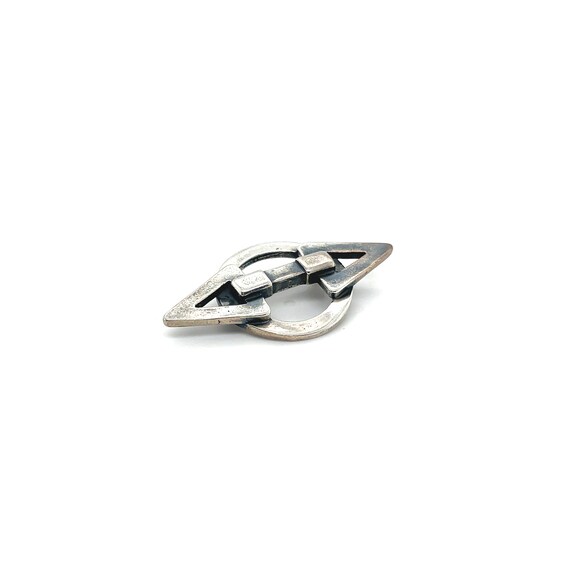Rare Sterling Designer David Navarro Modernist Pin A Gem