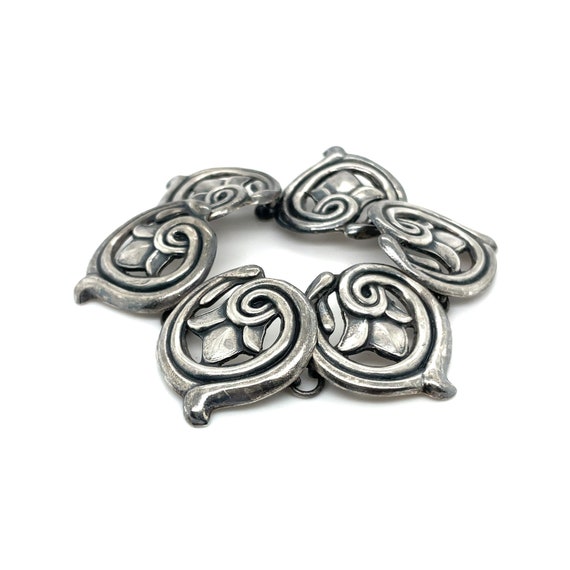 Early Sterling Silver Mexican Bracelet, Antique Sterl… - Gem Early Sterling Silver Mexican Bracelet, Antique Sterl… - Gem