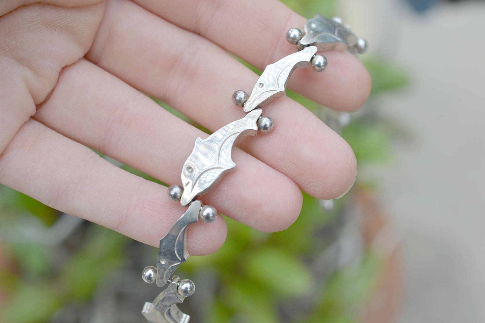 Sterling Silver Dolphin Link Bracelet Sterling Dolphin - Etsy