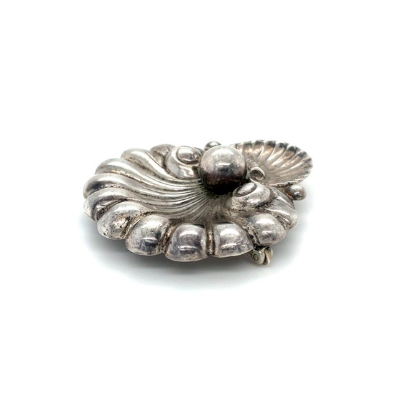 Sterling Silver Designer CINI Shell Brooch or Pendant… - Gem