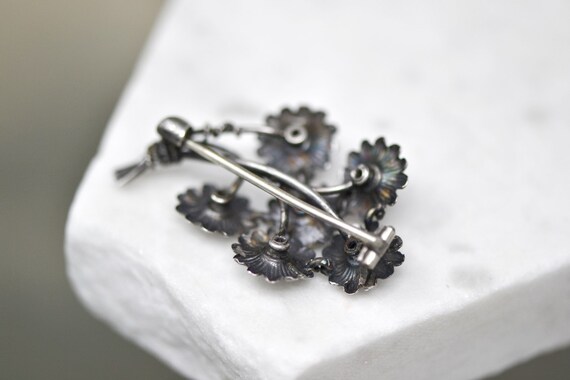 Sterling Silver and Gold ER & Co Floral Bouquet Brooc… - Gem