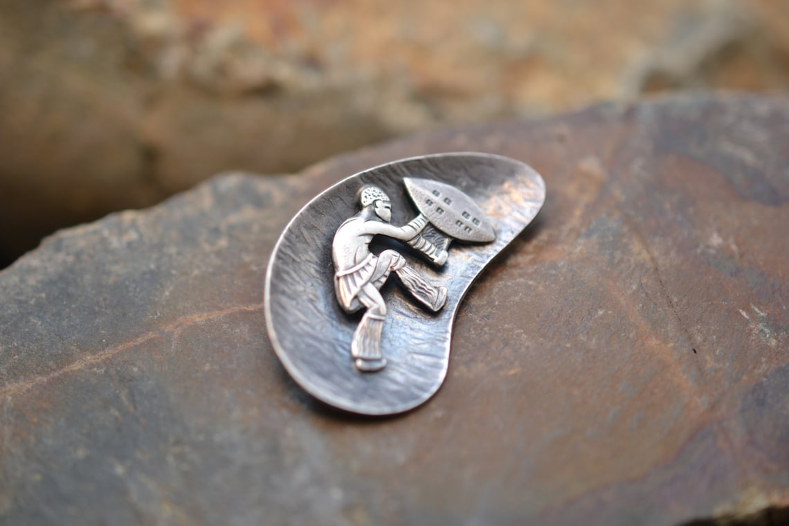 Rare Sterling Silver South African Tribal Pin South African - Etsy
