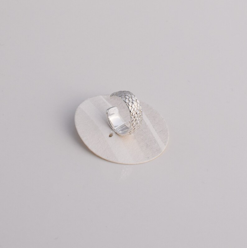 Snake Skin Ear Cuff Sterling Silver Reptile Scales No - Etsy