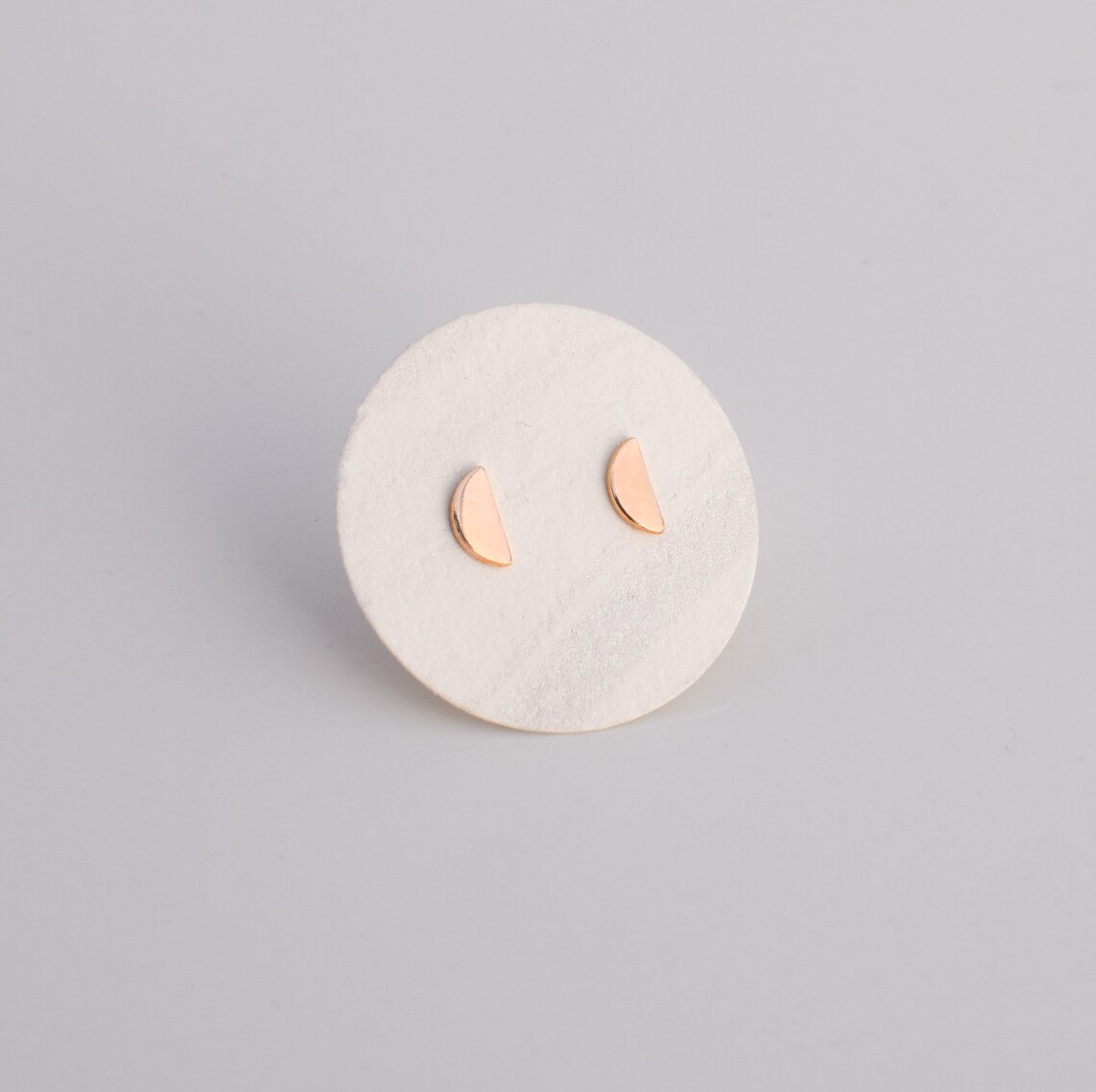 Tiny Half Moon Stud Earrings 14k Yellow Gold Fill Post - Etsy