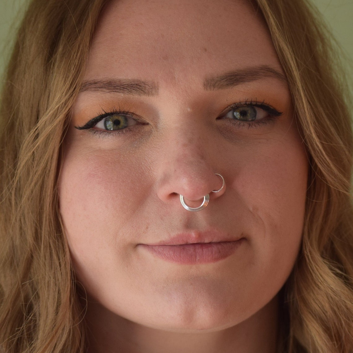 New Triple Stacked Septum Ring Baby Size Available | Etsy
