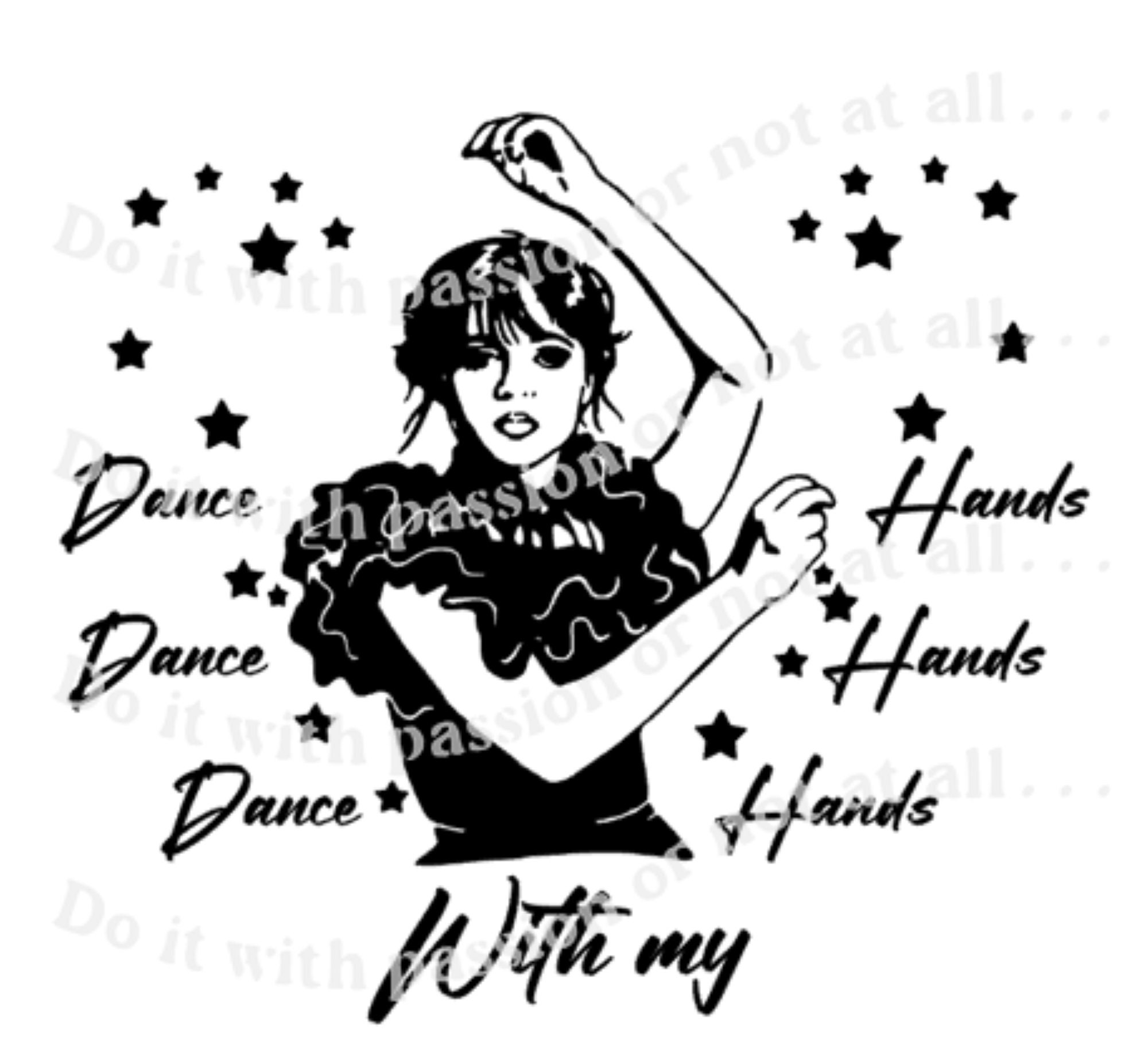 Wednesday Addams Inspired Dance Dance Dance With My Hands - Etsy