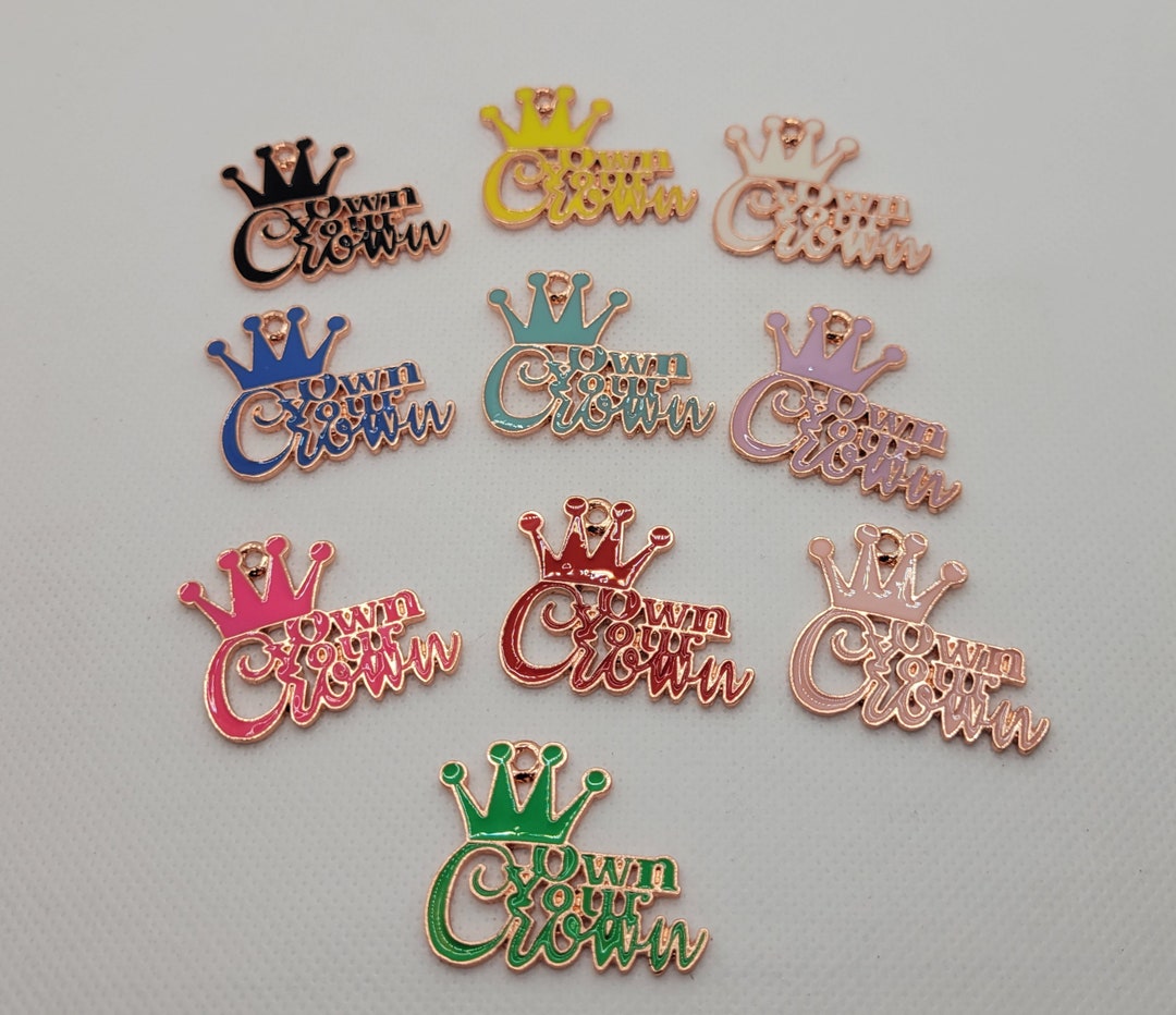 Own Your Crown Charms Rose Gold-diy Charms for Jewelry Making-wholesale ...