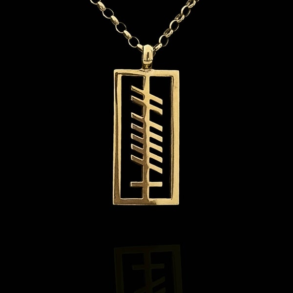 Ogham Pendant - Etsy