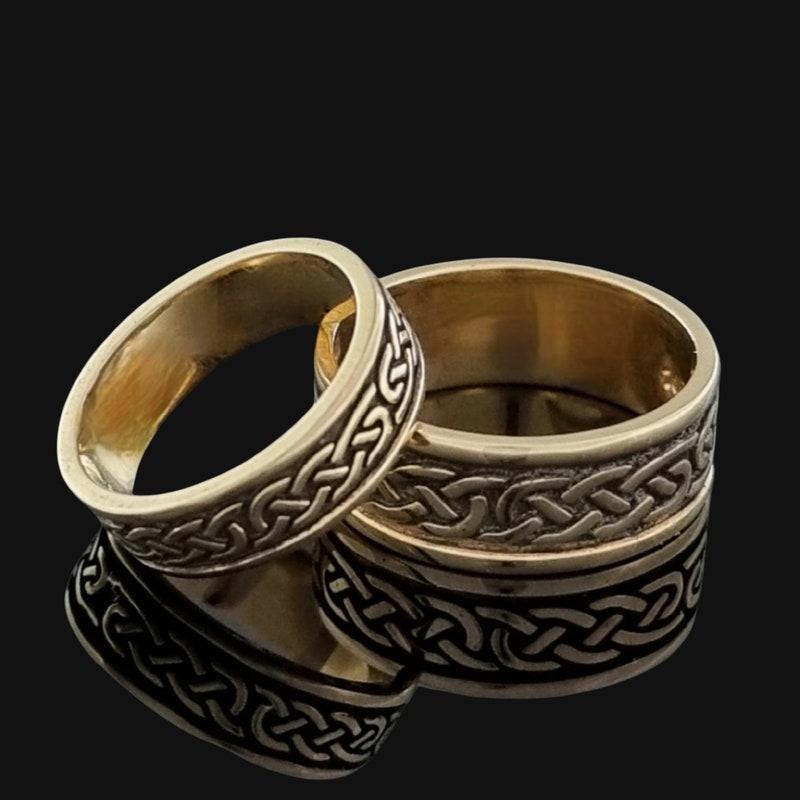 Celtic Wedding Rings - Etsy
