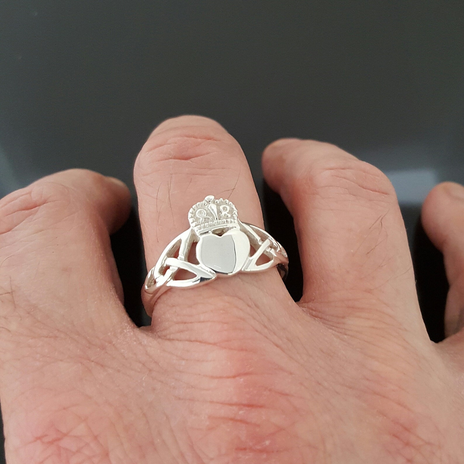 Sterling Silver Claddagh Ring Silver Claddagh Ring Unisex | Etsy