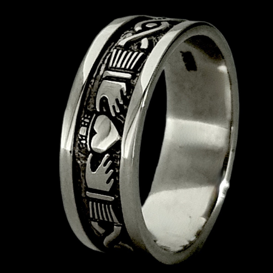 Irish Claddagh Ring | Unique Claddagh Wedding Band | Designed and Made ...