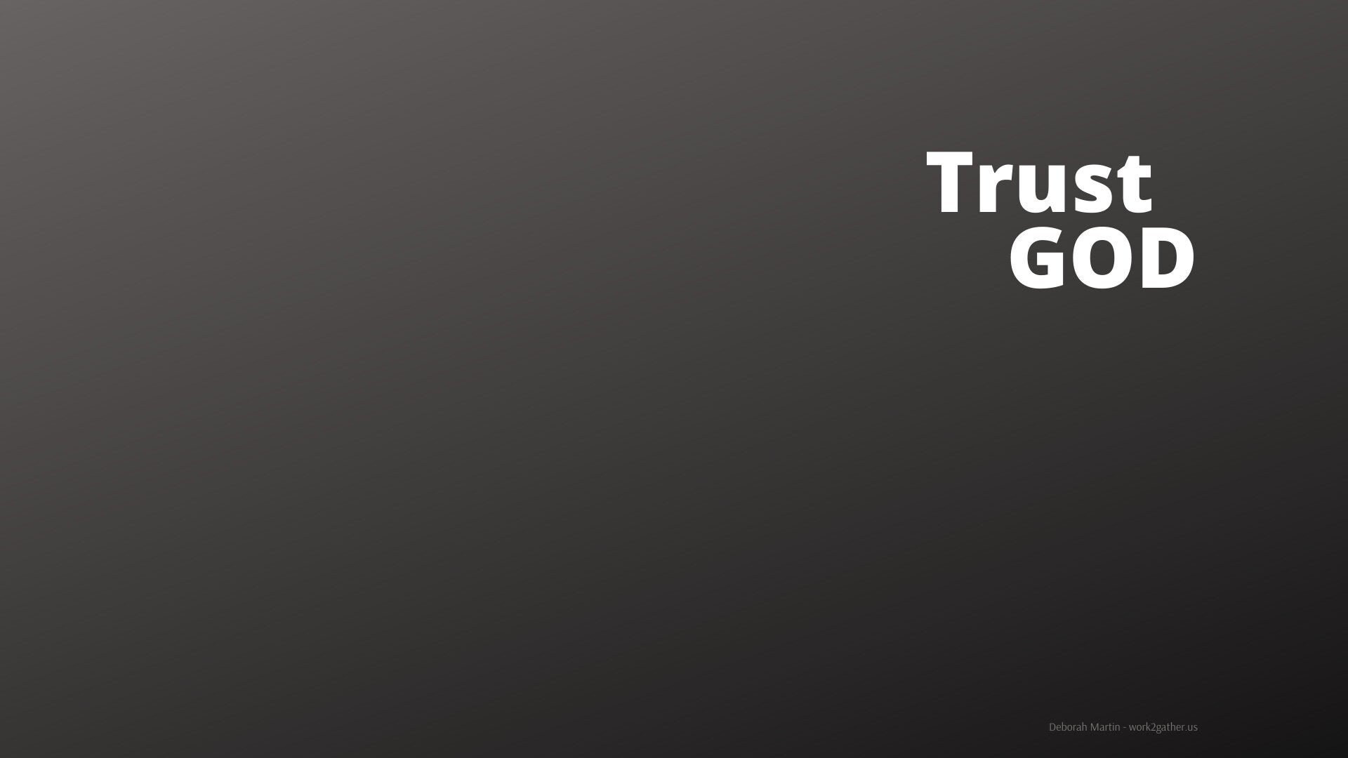 Desktop Wallpaper TRUST GOD Daily Inspiration while you | Etsy