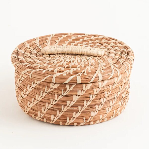 Small Basket With Lid - Etsy