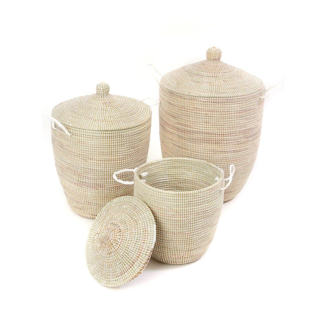 Floor Gourd Storage Basket With Lid and Handles - Etsy