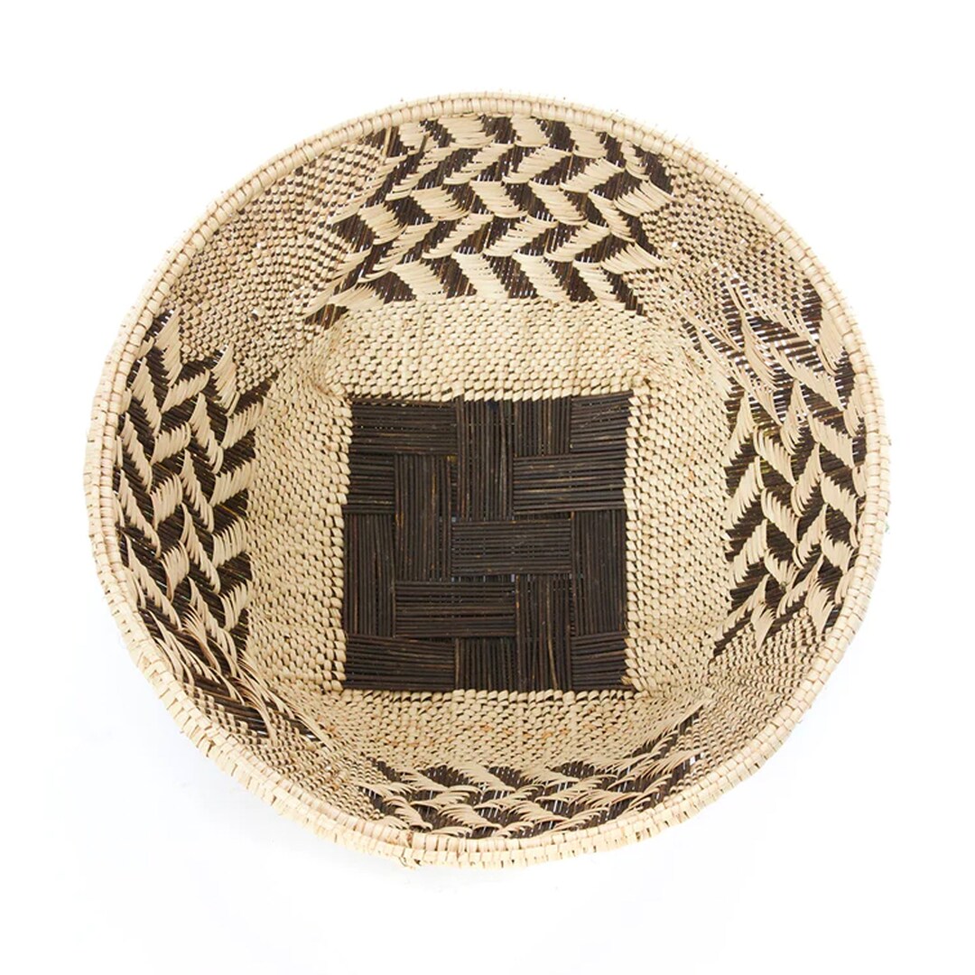 Handwoven Geometric Batonga Crown Basket - Etsy