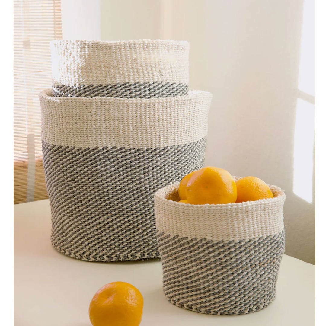 Sisal Pantry Bin - Etsy