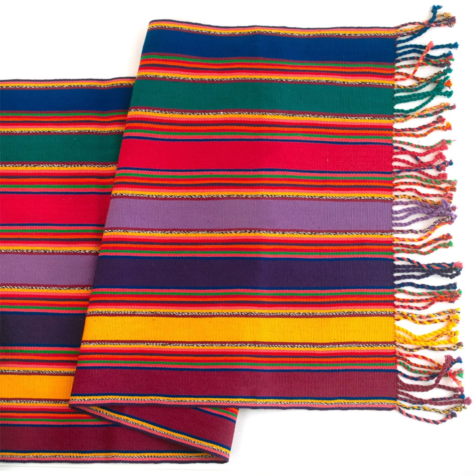 Colorful Maya Fiesta Handwoven Table Runner - Etsy