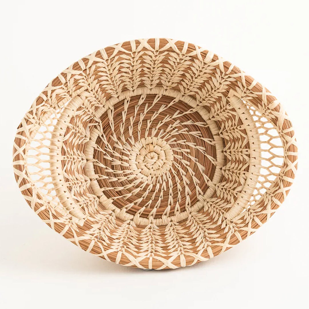 Pine Needle Haida Handwoven Basket With Handles / 3 Sizes - Etsy