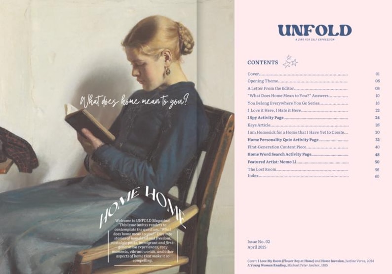 Home Zine - Unfold Issue 02: - Poetry, Art & Photography | Inspo Book ...