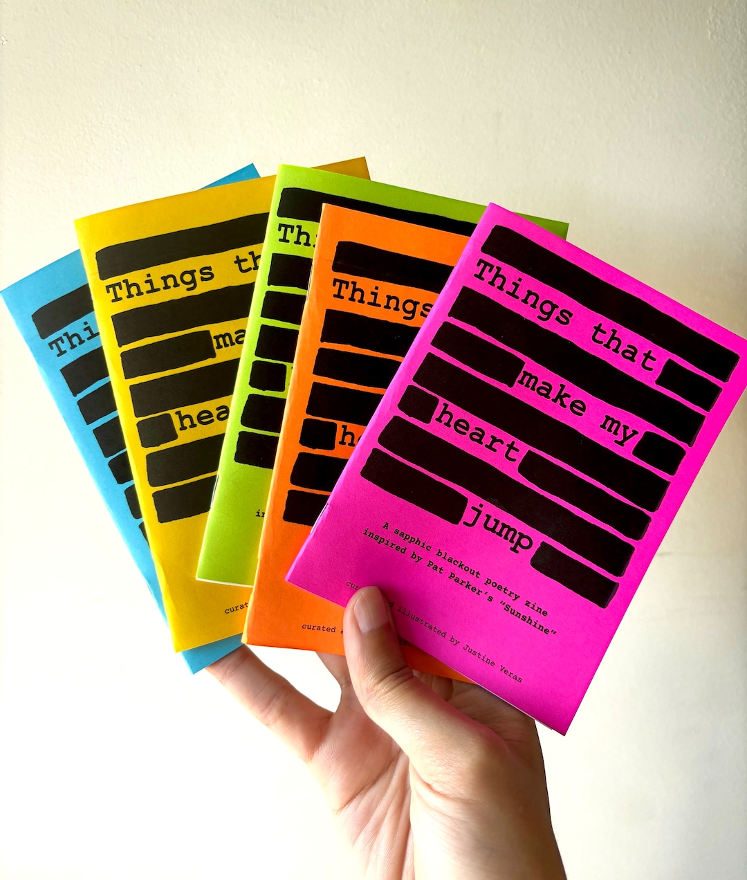 Sapphic Pride Blackout Poetry Wlw Zine, Things That Make My Heart Jump ...