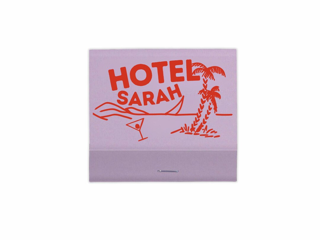 Editable Matchbook Design Template – Martini Glass, Bachelorette ...