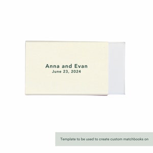 Editable Matchbook Design Template – Martini Glass, Wedding Matchbooks ...