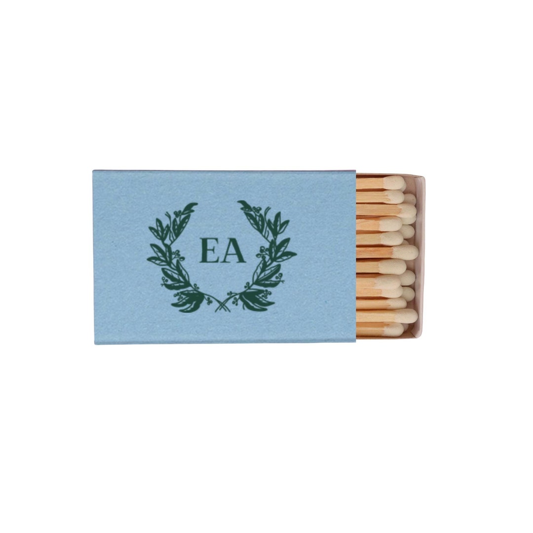 Editable Matchbook Design Template Monogram, Wedding Matchbooks ...