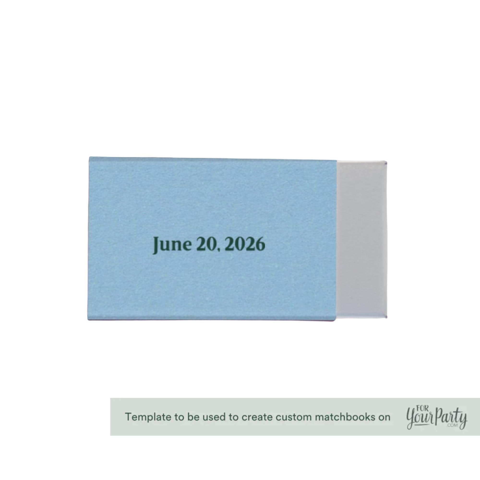 Editable Matchbook Design Template – Monogram, Wedding Matchbooks ...