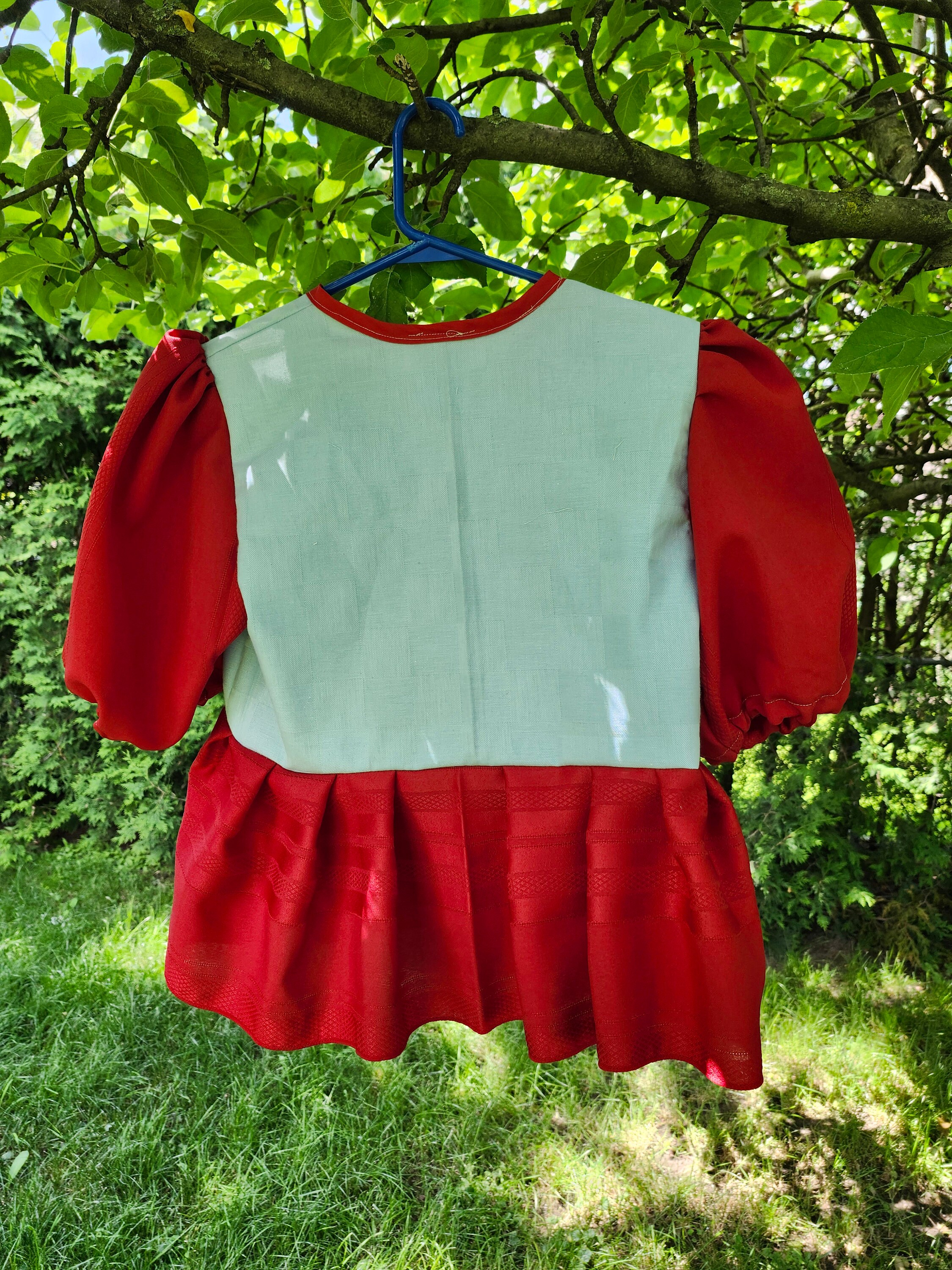 Upcycled Repurposed Tablecloth Blouse/gift for Her/ Size Small. Gift ...