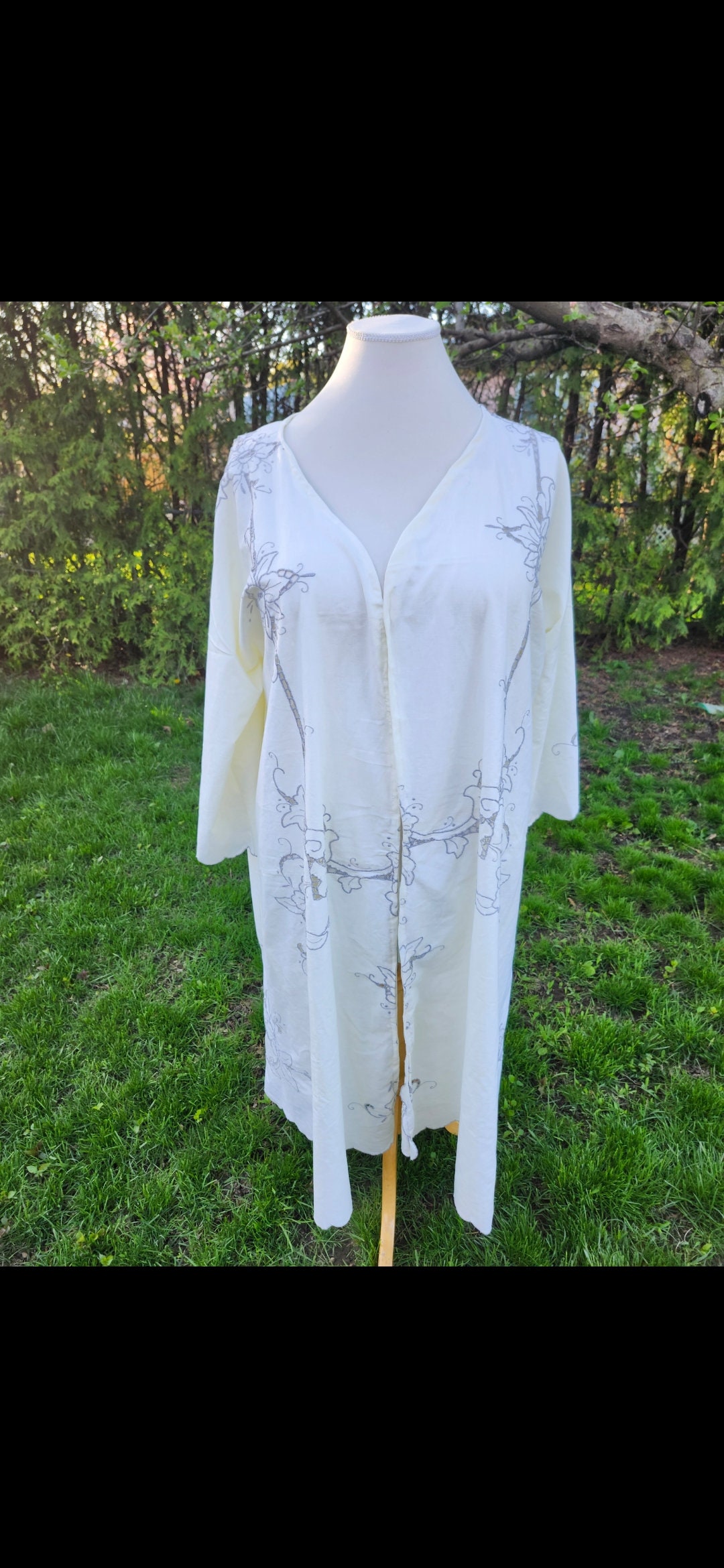 Upcycled Repurposed Embroidered Tablecloth Jacket 6X - Etsy
