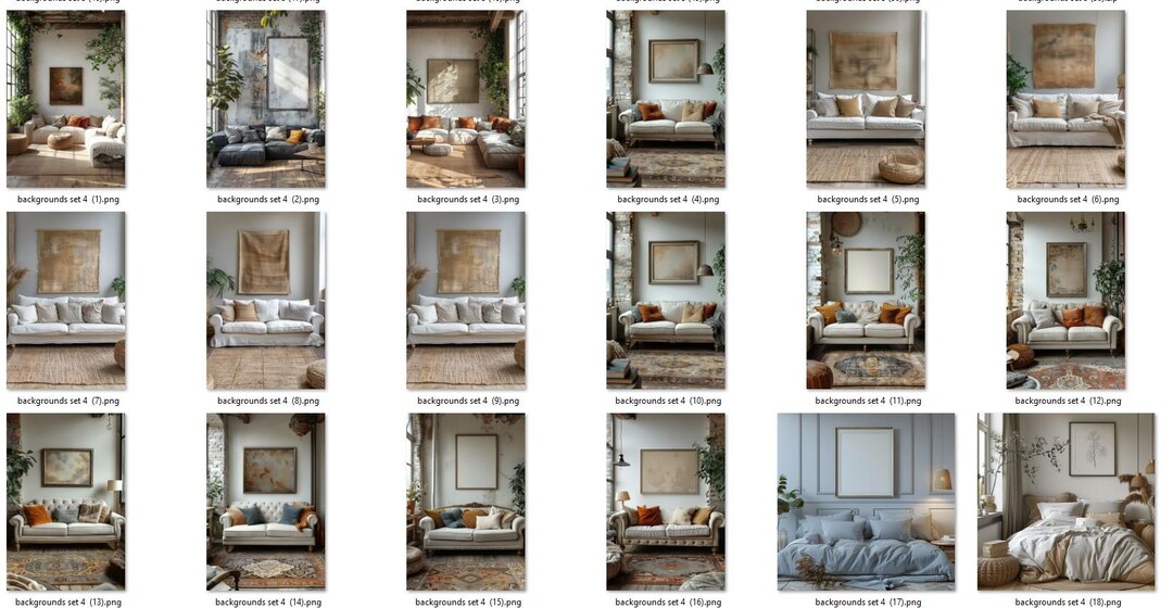 50 Upscale Interior Backgrounds for Product Placement , Digital ...