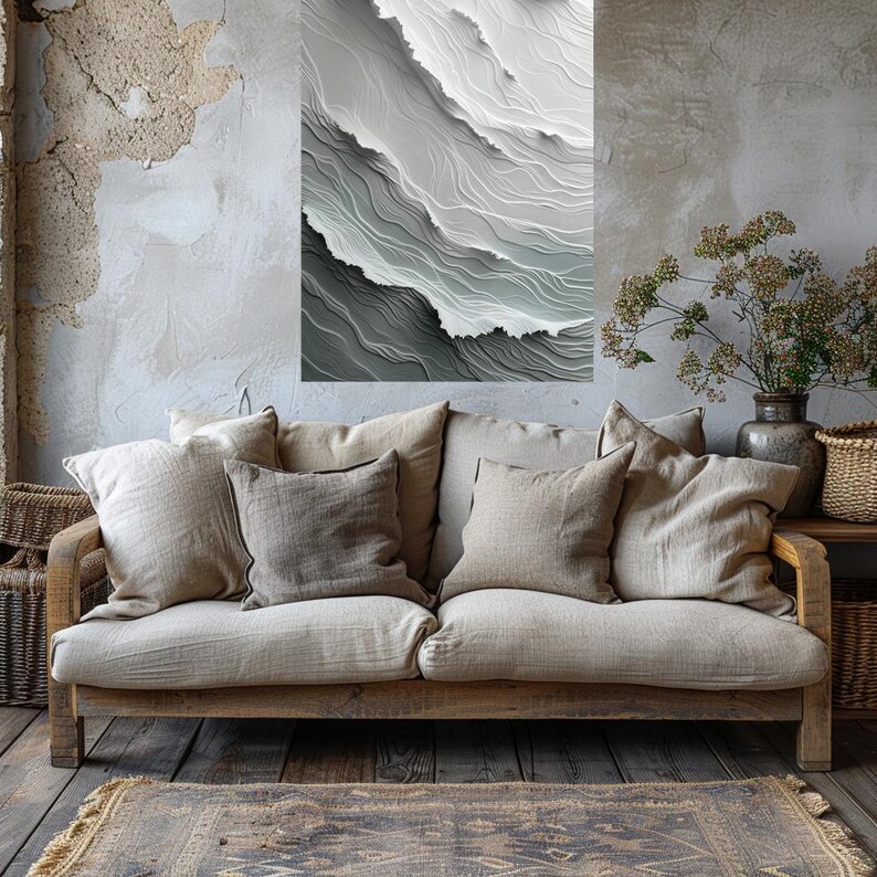 3 Plaster Art Looks, Digital Download, 3D Look Art, Upscale Art - Etsy