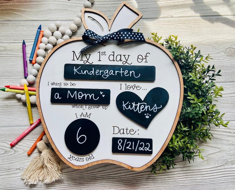 First Day of School Chalkboard Sign/school Milestone Sign - Etsy