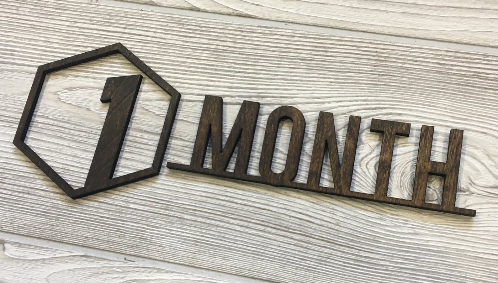 Baby Milestone Photo Laser Cut Numbers/ First Year Numbers/ - Etsy