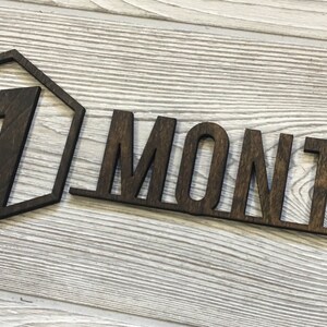 Baby Milestone Photo Laser Cut Numbers/ First Year Numbers/ Modern Baby ...