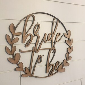 Bridal Shower Laser Cut Sign | Bride to Be Sign | Bridal Sign - Etsy