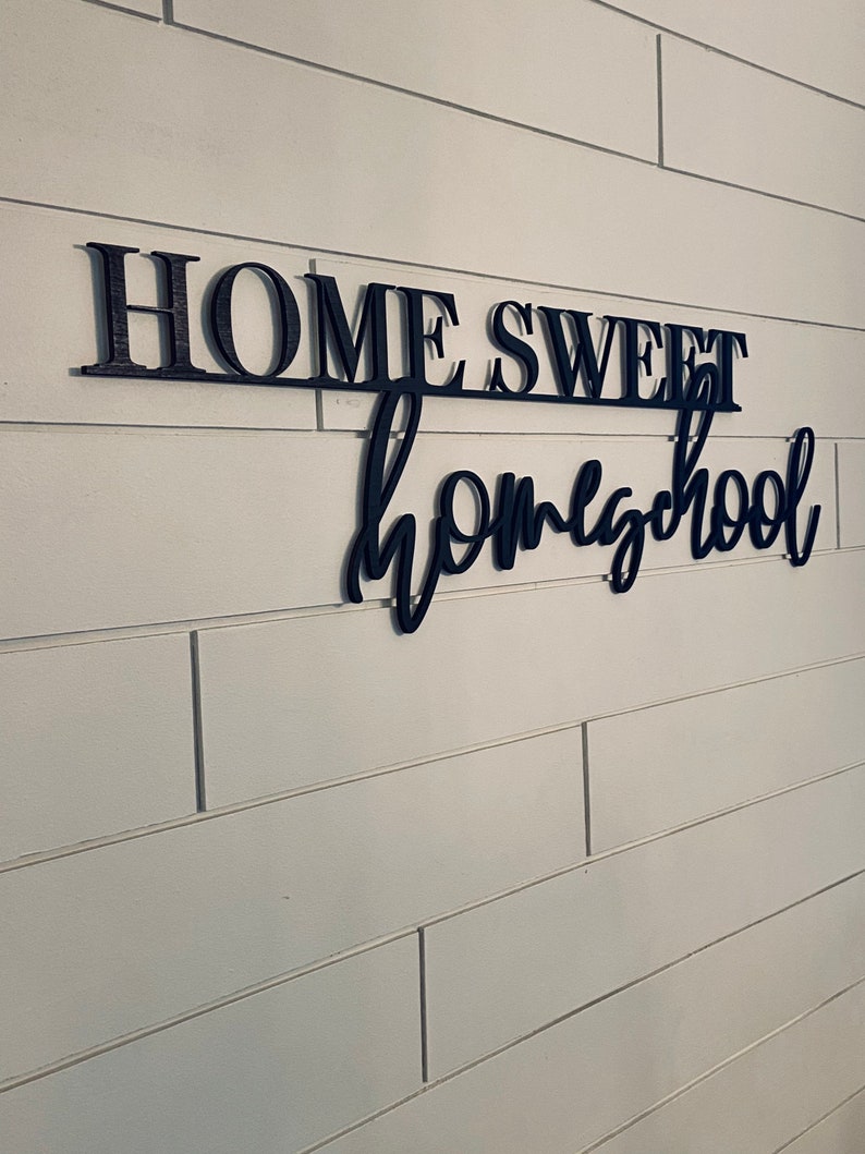 Home Sweet Homeschool Sign/homeschool Room Decor/ Homeschool - Etsy