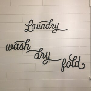 Laundry Words Set/ Laser Cut Vintage Laundry Set/ - Etsy