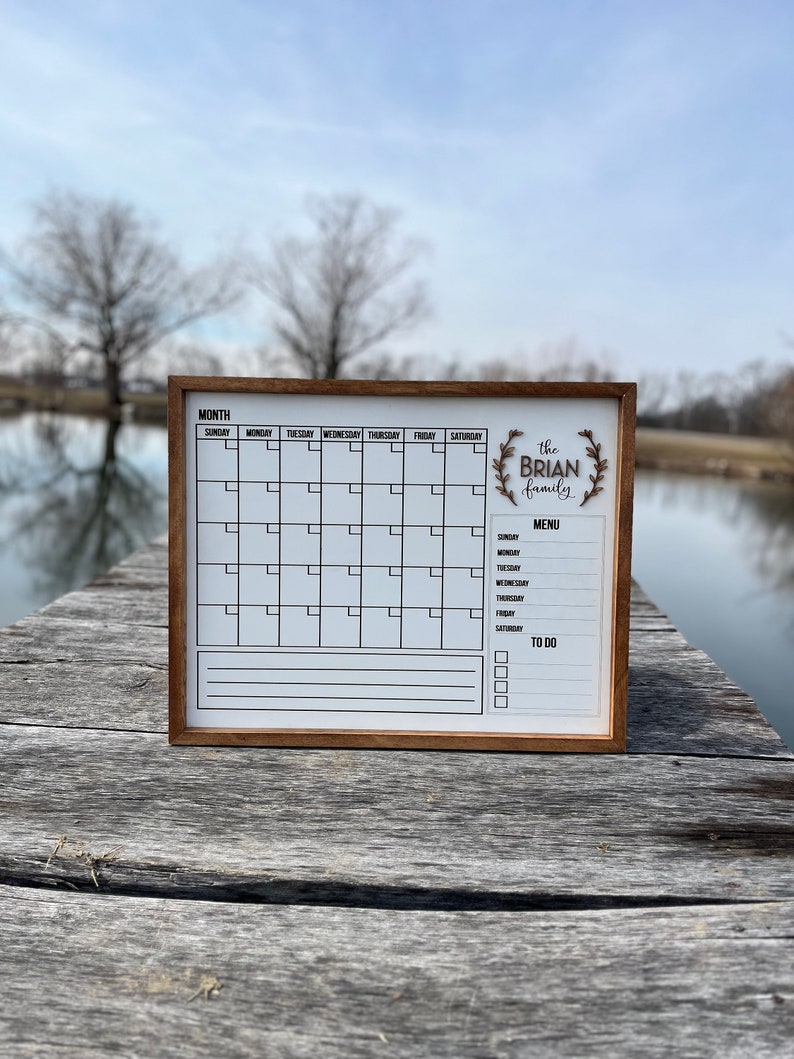 Customized Calendar With to Do List and Notes - Etsy