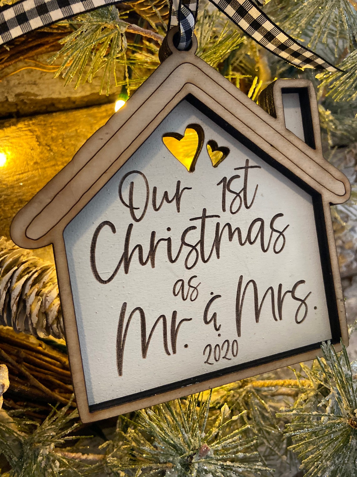 First Christmas Ornament/first Married Christmas Ornament/mr. - Etsy