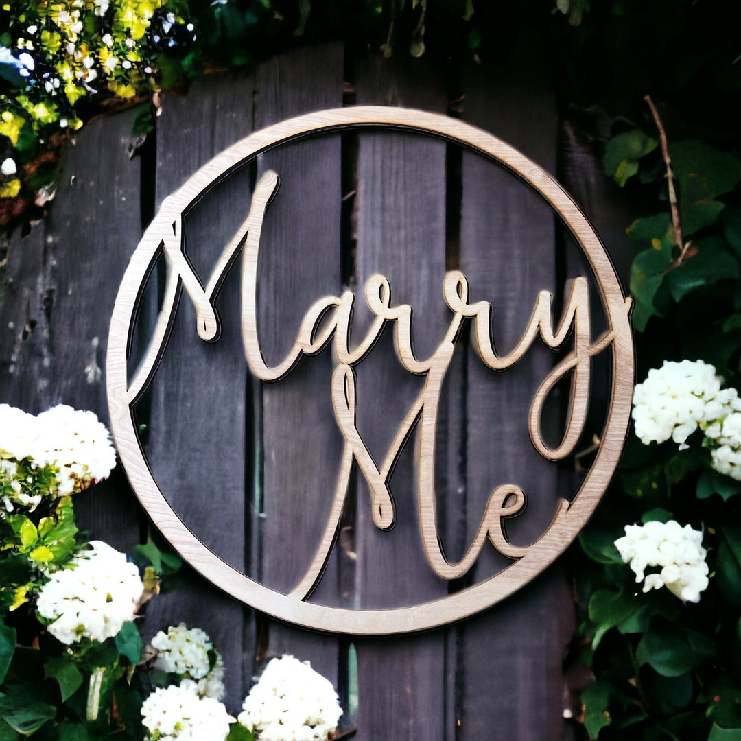 Engagement Sign/marry Me Sign/proposal Sign/wood Engagement Sign - Etsy