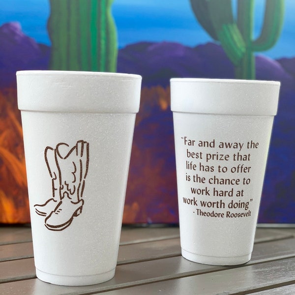 Cowboy Party Cups - Etsy