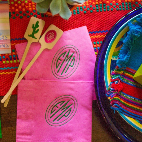 Mexican Striped Cocktail Napkins - Etsy