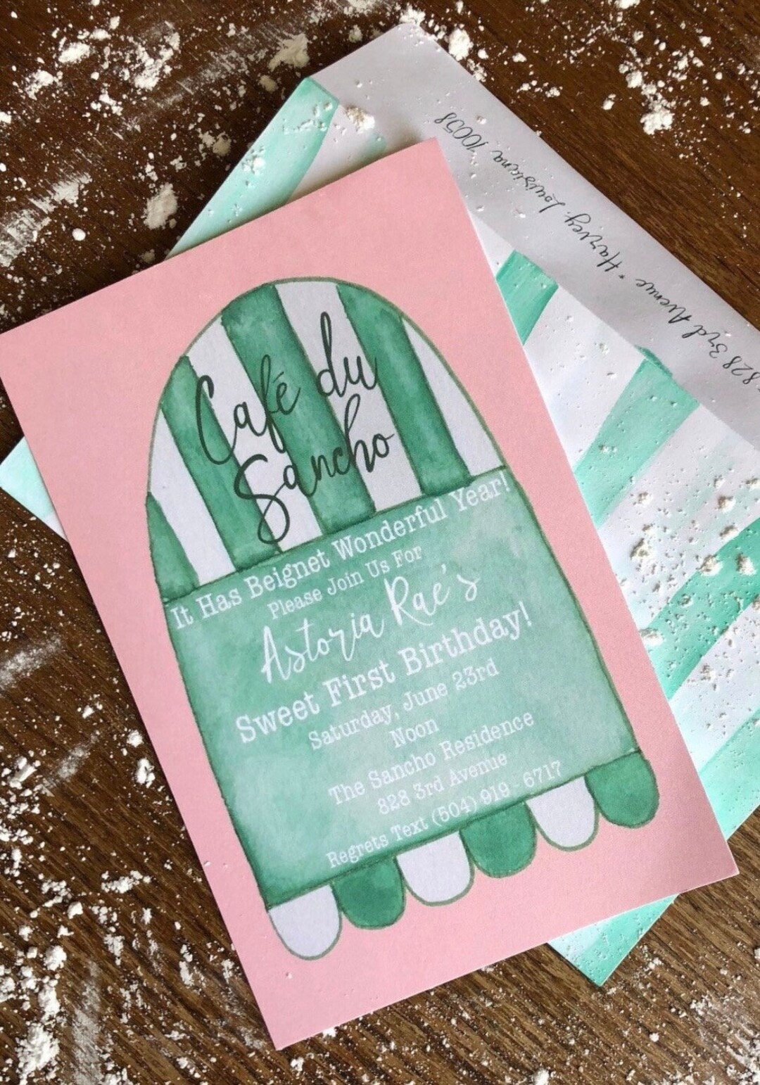 DIGITAL DOWNLOAD: Cafe Du Monde Inspired Digital Invitation. DIY. Print ...