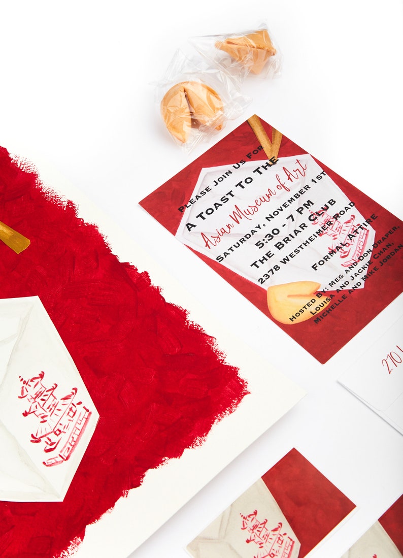 Printed Asian Themed Party Invitation. Hibachi Dinner. Chinese | Etsy