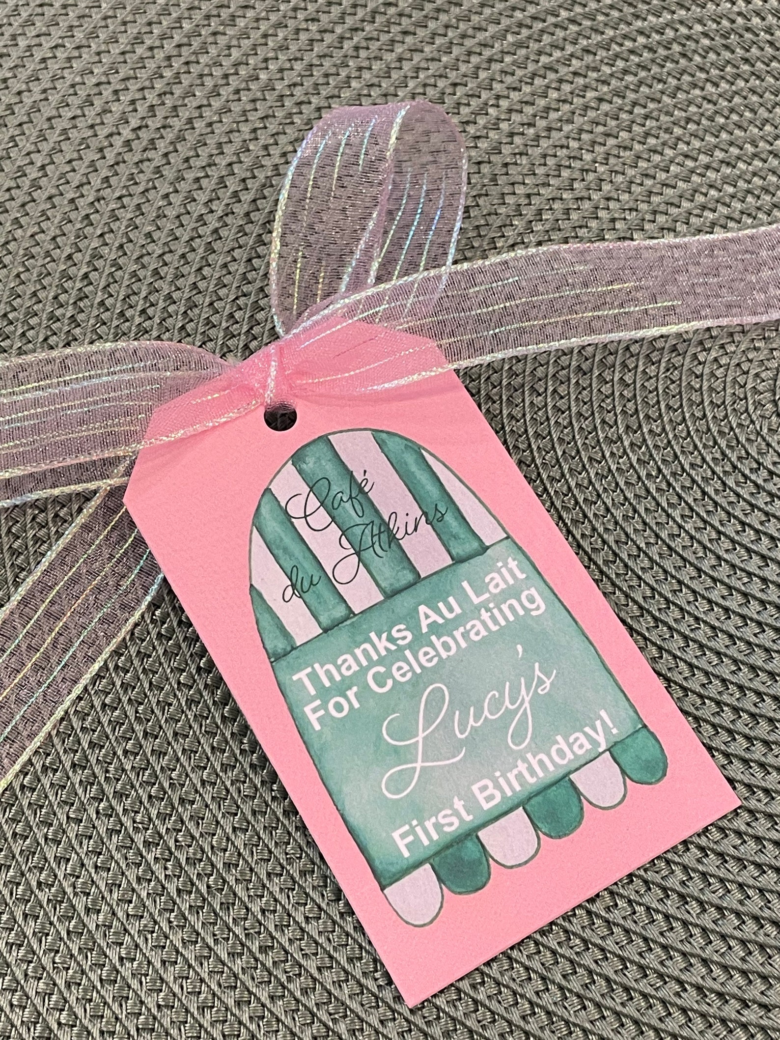 Printed Cafe TWO Monde Themed Gift Tags. Louisiana Second Birthday ...