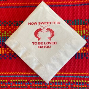 IN STOCK! Shrimp Boil Cocktail Napkins. How Sweet It is to Be Loved ...